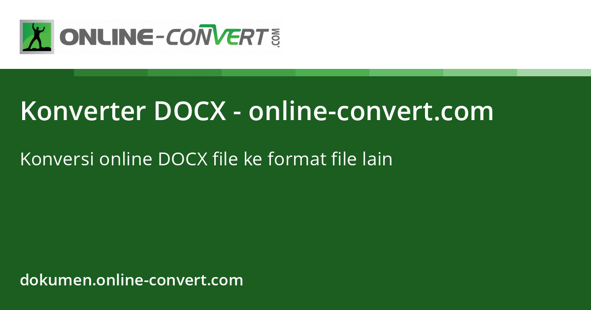 Konverter DOCX - online-convert.com