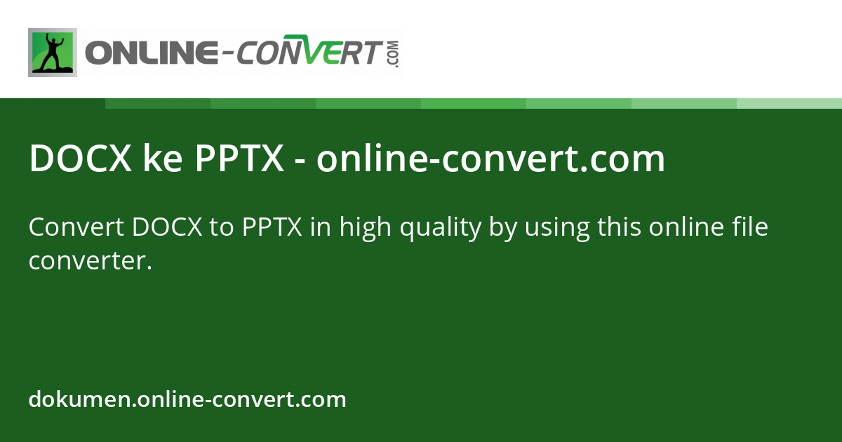 DOCX ke PPTX - online-convert.com