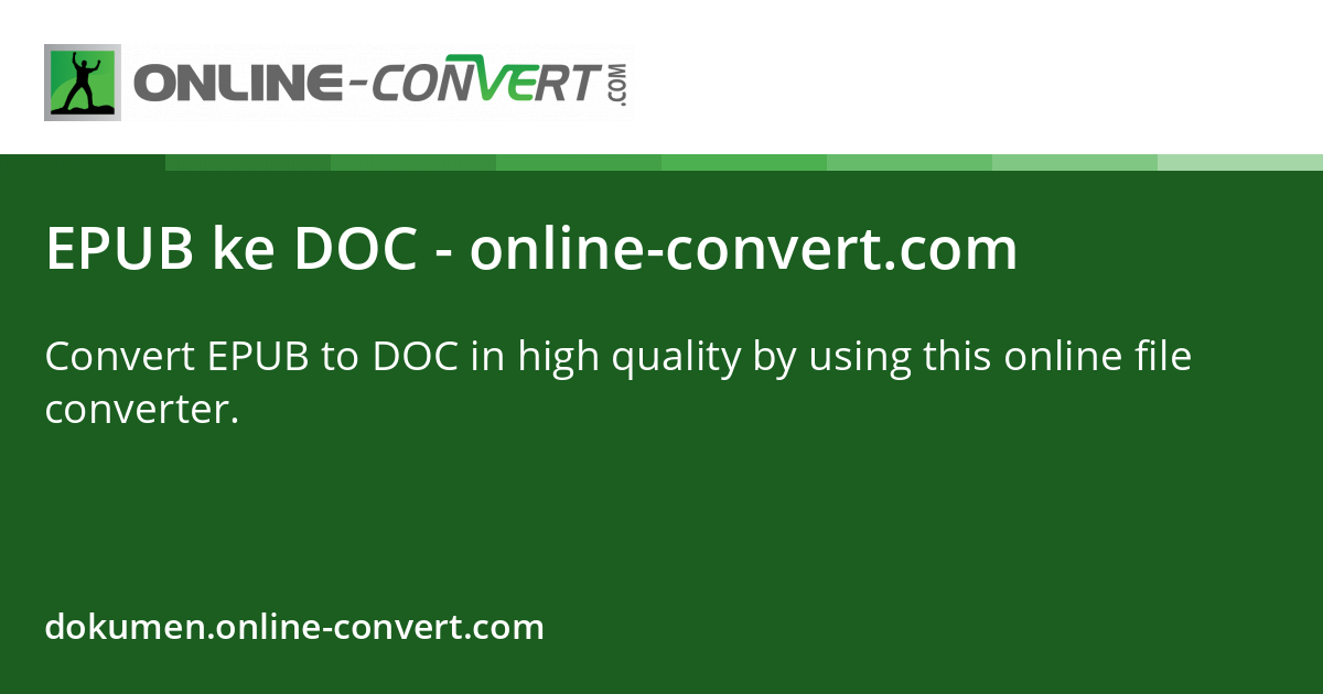 EPUB ke DOC - online-convert.com