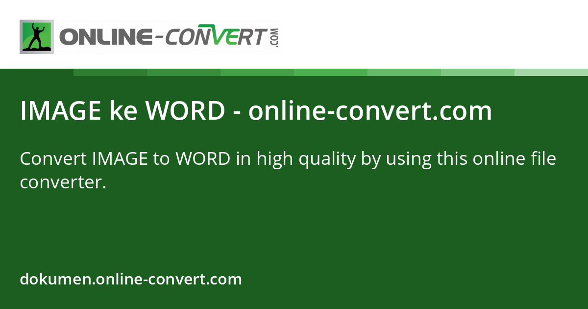 IMAGE ke WORD - online-convert.com