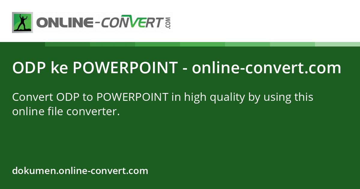 ODP ke POWERPOINT - online-convert.com