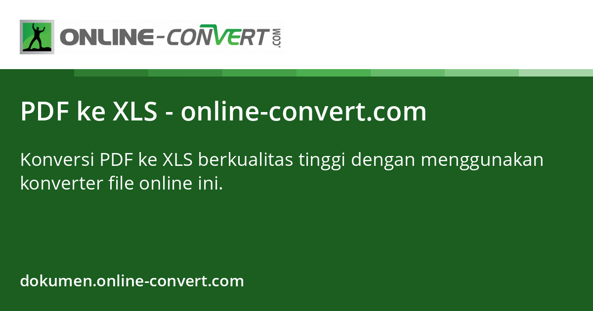 PDF ke XLS - online-convert.com