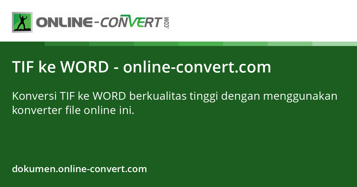 TIF ke WORD - online-convert.com