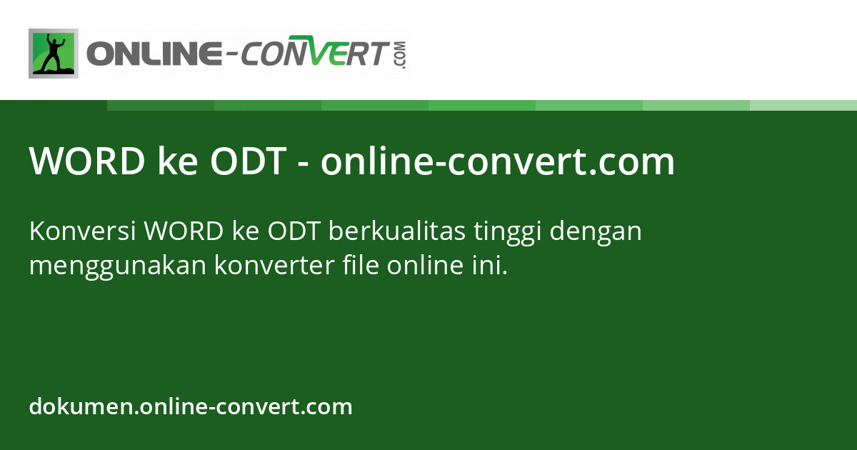WORD ke ODT - online-convert.com