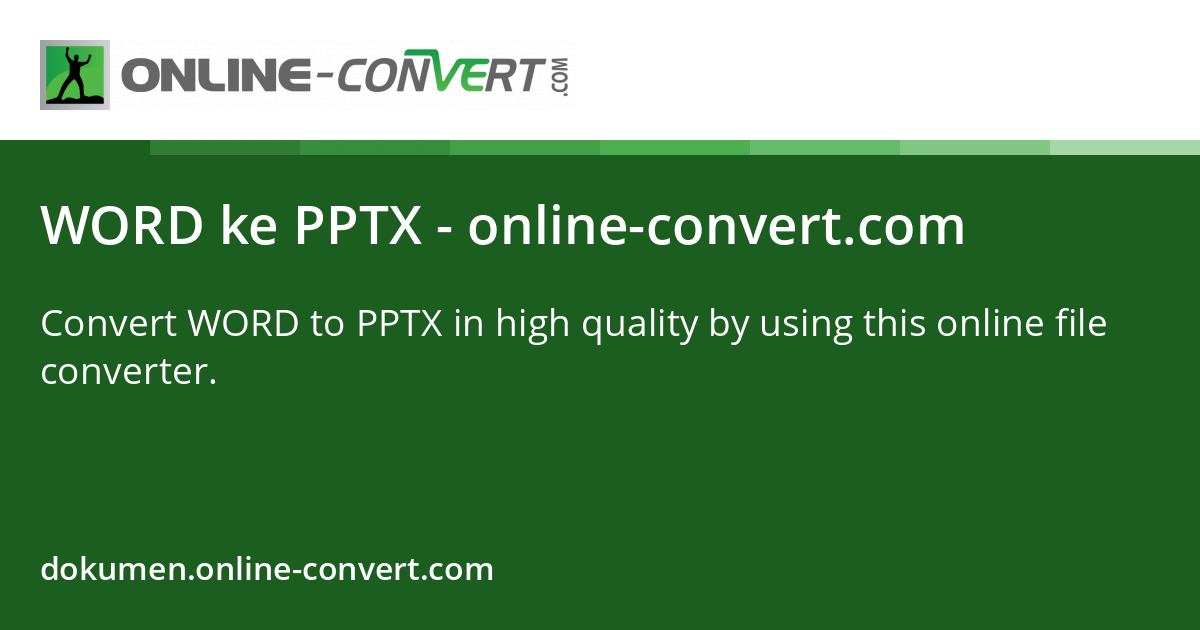 WORD ke PPTX - online-convert.com