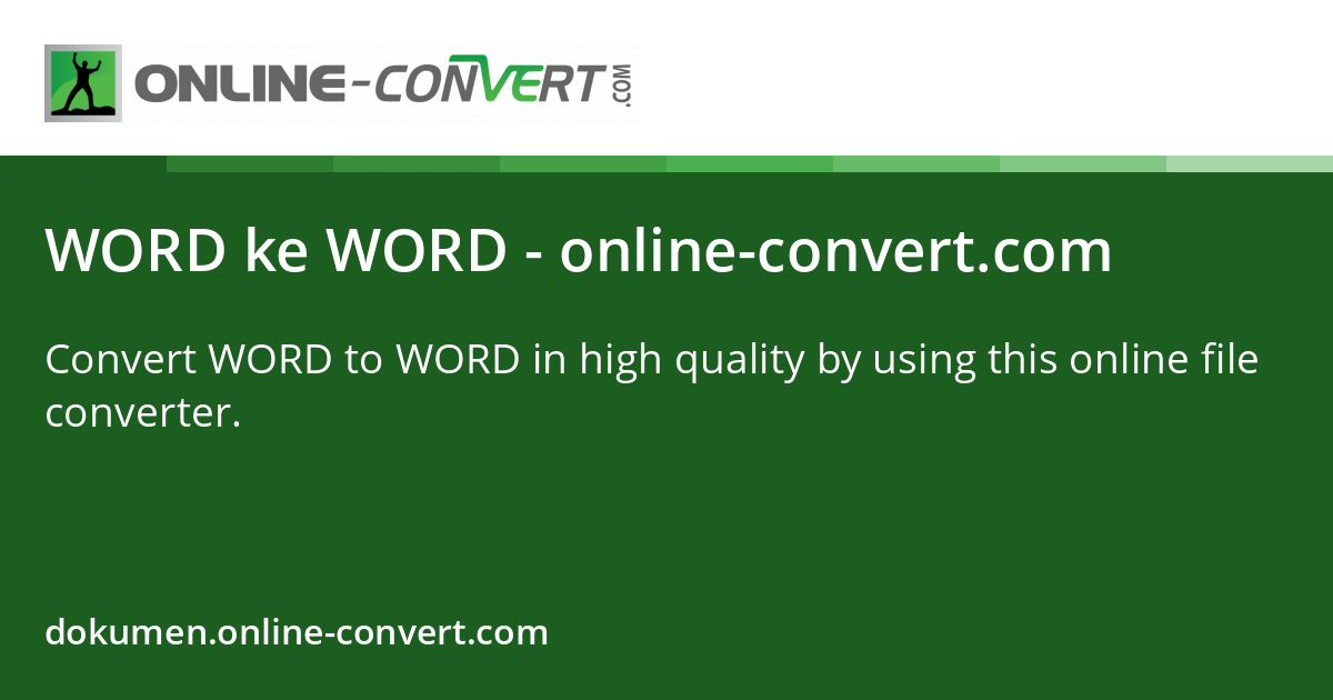 WORD ke WORD - online-convert.com